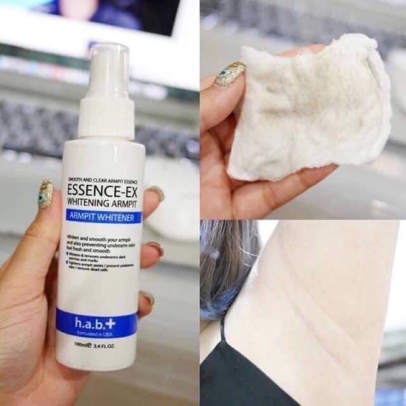 สเปรย์‼️ ESSENCE-EX Whitening Armpit h.a.b+ (100ml.) | Shopee Thailand