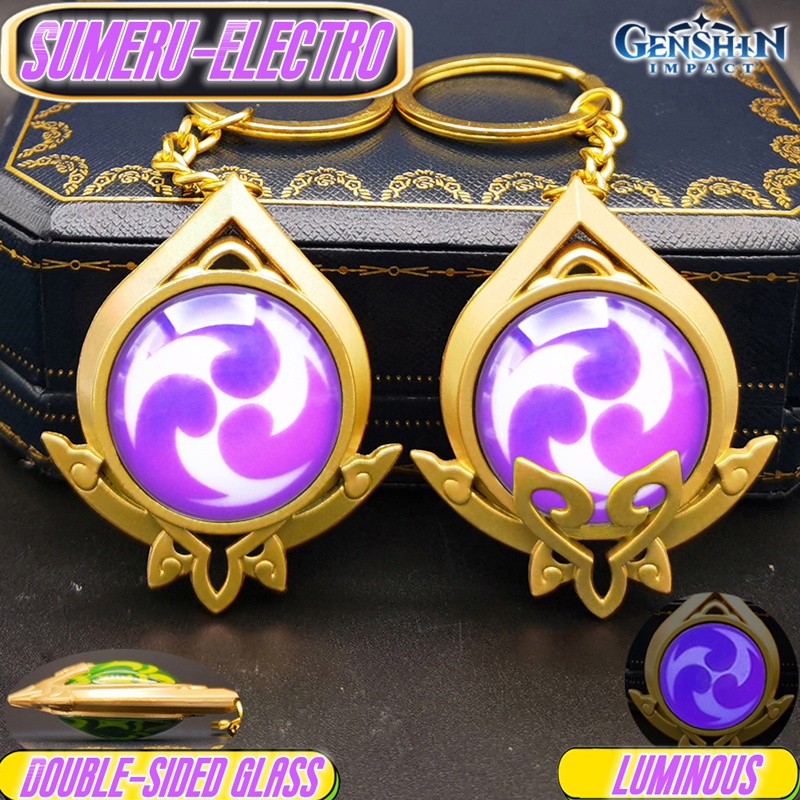 Genshin Impact Sumeru Mondstadt Liyue Inazuma Snezhnaya Vision พวงกุญแจ ...