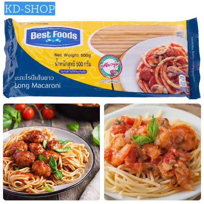 มักกะโรนีเส้นตรง ขนาด 500 กรัม Best Foods Long Macaroni ตราเบสท์ฟู้ดส์ ...
