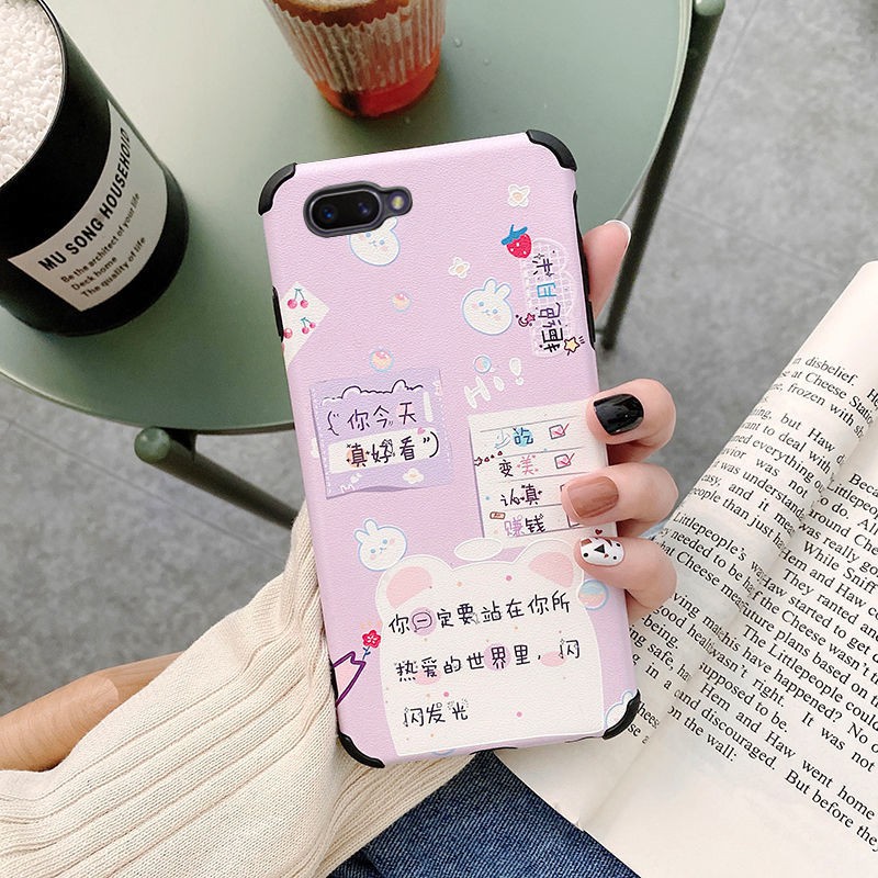 OPPOa5เปลือกโทรศัพท์pbam00การ์ตูนใหม่ตาข่ายสีแดงป้องกันการล่มสลาย ...