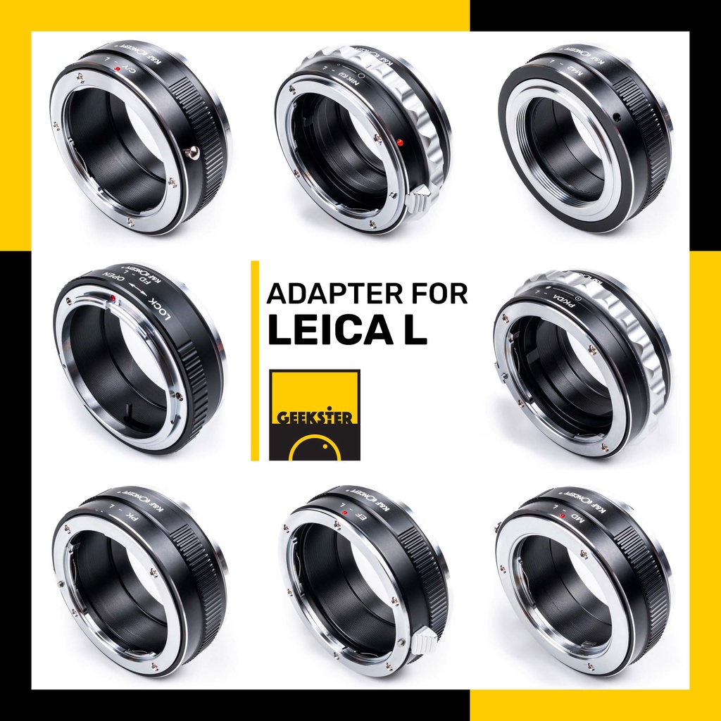 เมาท์แปลง K&F สำหรับ L Mount Leica SL / Lumix S Adapter ( M42 / NIKON F ...