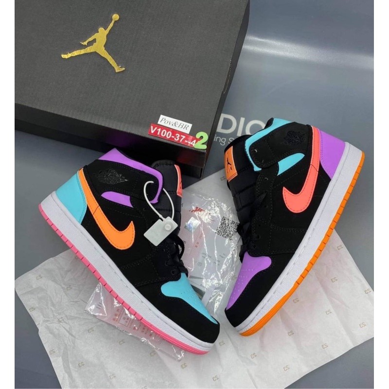 Nike Air Jordan 1 Mid GS CANDY (size37-42) | Shopee Thailand