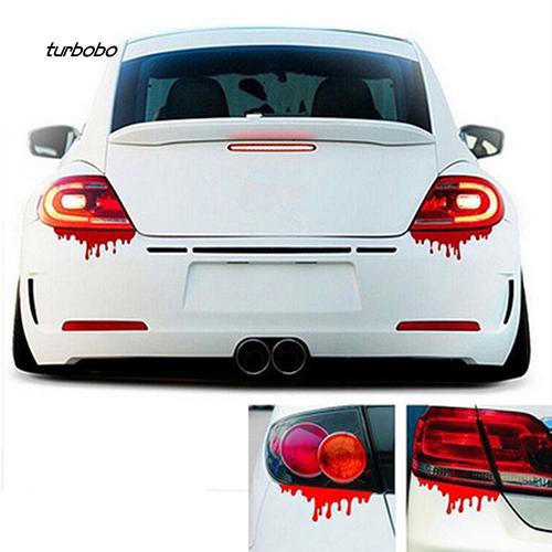 TBB_Reflective Red Blood Bleeding Car Sticker Car Decals Rear Front ...