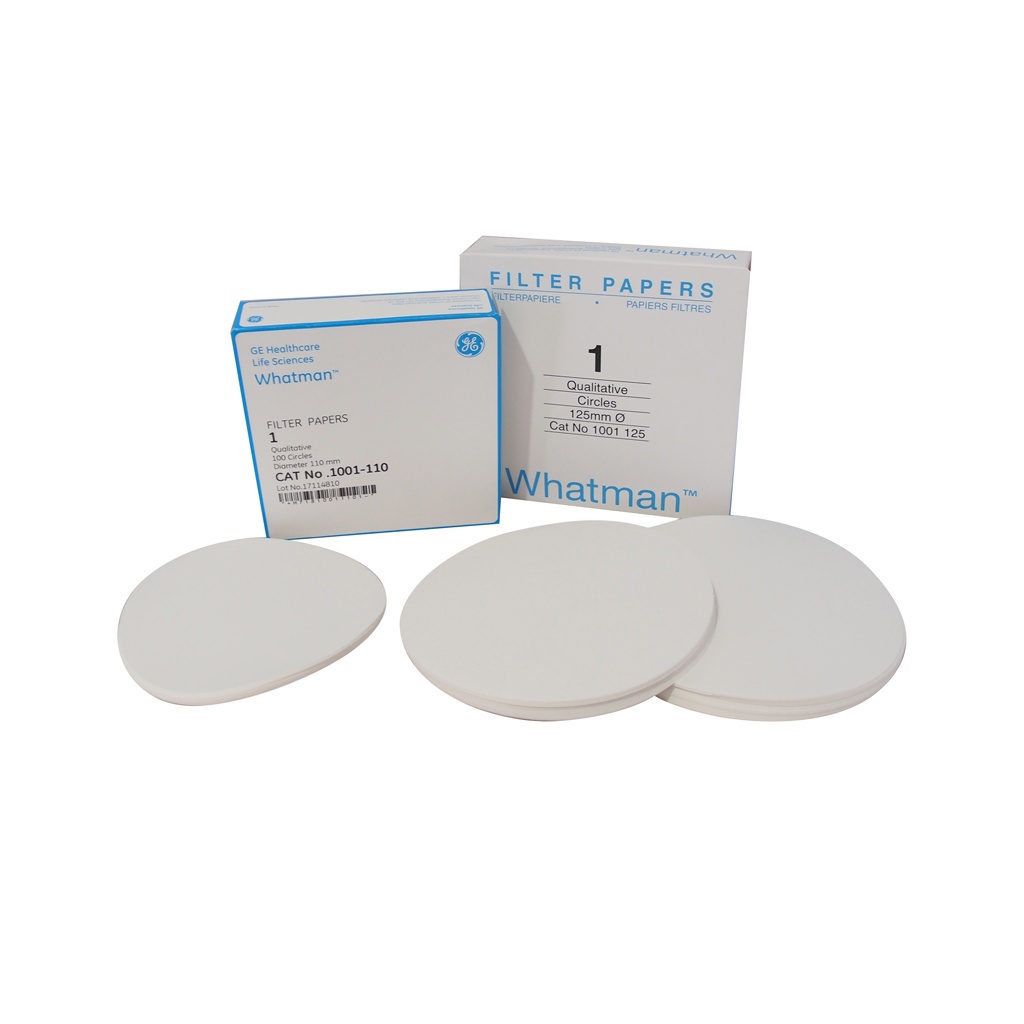 กระดาษกรอง Whatman No. 1 - 100 แผ่น (Filter Paper Whatman No.1 - 100 ...