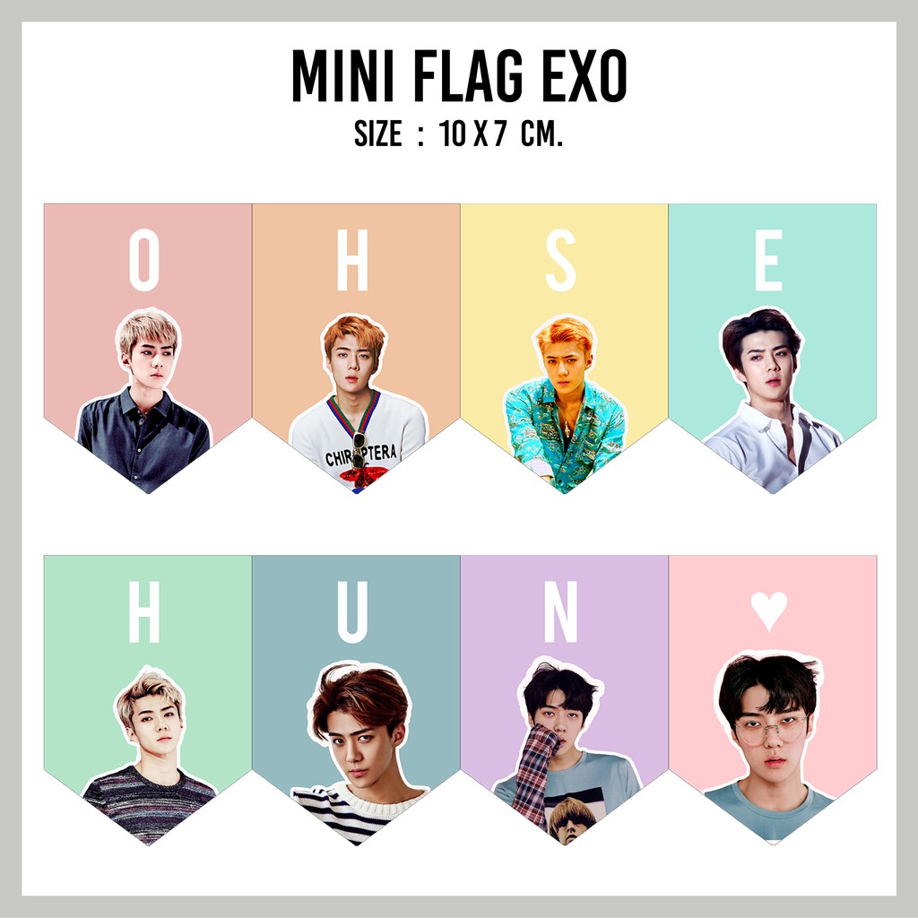 ธงจิ๋ว EXO [mini flag EXO] | Shopee Thailand