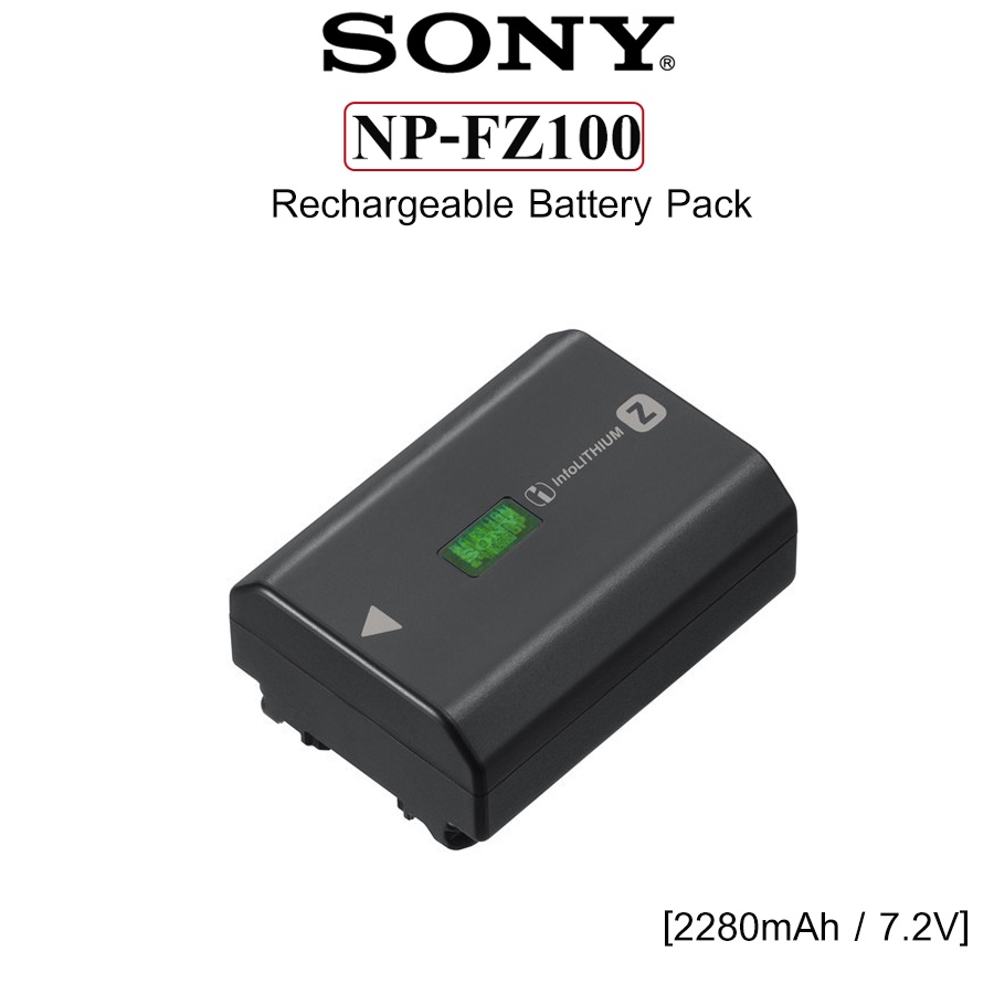 SONY BATTERY NP-FZ100 Lithium-ion Rechargeable Battery Pack (2280mAh) (ของแท้) | Shopee Thailand