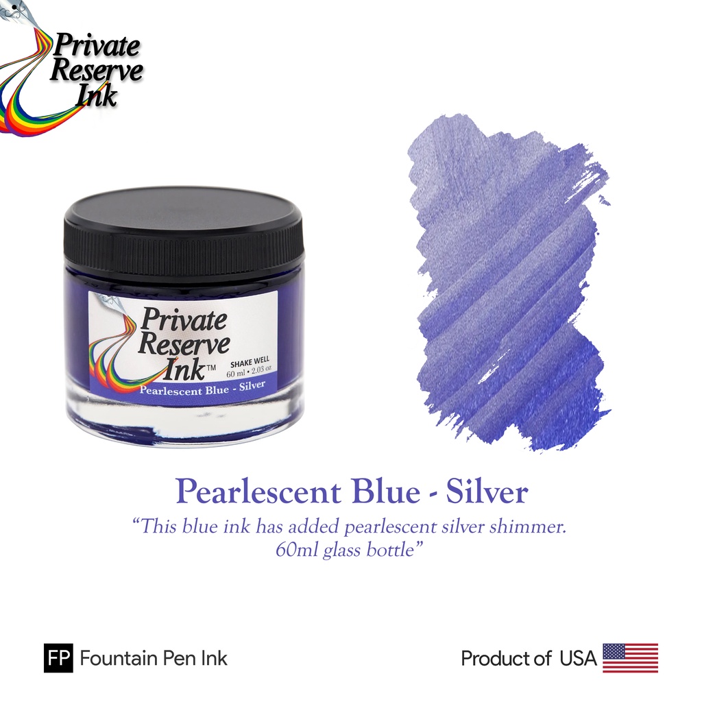 Private Reserve Pearlescent Ink 60ml Bottle - หมึกชิมเมอร์เติมปากกาไพร ...