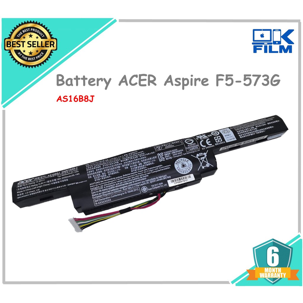 แบตเตอรี่แท้ AS16B8J ACER Aspire F5-573G AS16B5J | Shopee Thailand