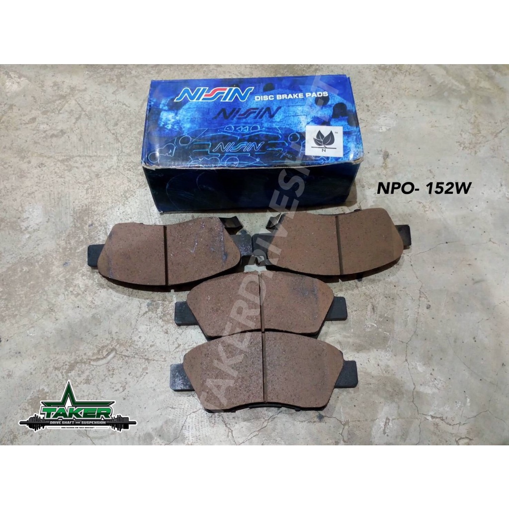 NISSIN นิชชิน ผ้าเบรคหน้า ผ้าเบรคแท้ สำหรับ Honda City CNGปี12 Jazz GE ...