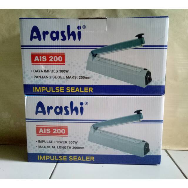 Mesin เครื่องรีดพลาสติก 200 มม./เครื่องซีลพลาสติก AIS 200 Arashi | Shopee Thailand