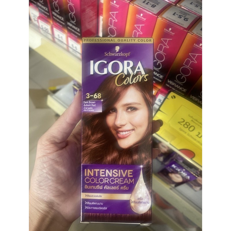 Schwarzkopf Igora colors 1 กล่อง อีโกร่า คัลเลอร์ color ครีมเปลี่ยนสีผม ...
