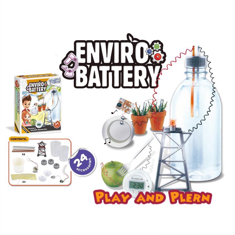 ชุดทดลองวิทยาศาสตร์ แบตเตอรี่ธรรมชาติ “Enviro Battery” STEM Educational ...