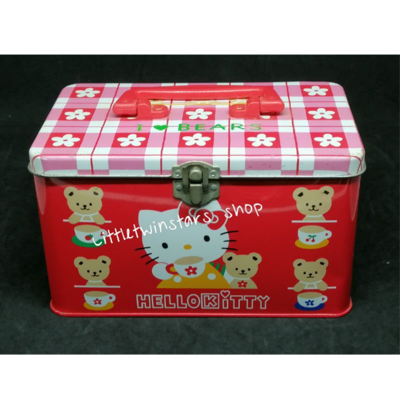 กล่องเหล็กคิตตี้ Vintage Hello kitty tin box in 1995 | Shopee Thailand