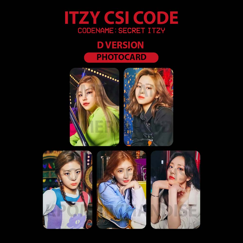 โฟโต้การ์ด ITZY CSI Code Secret Premium Chaeryeong Lia Ryujin Yuna ...