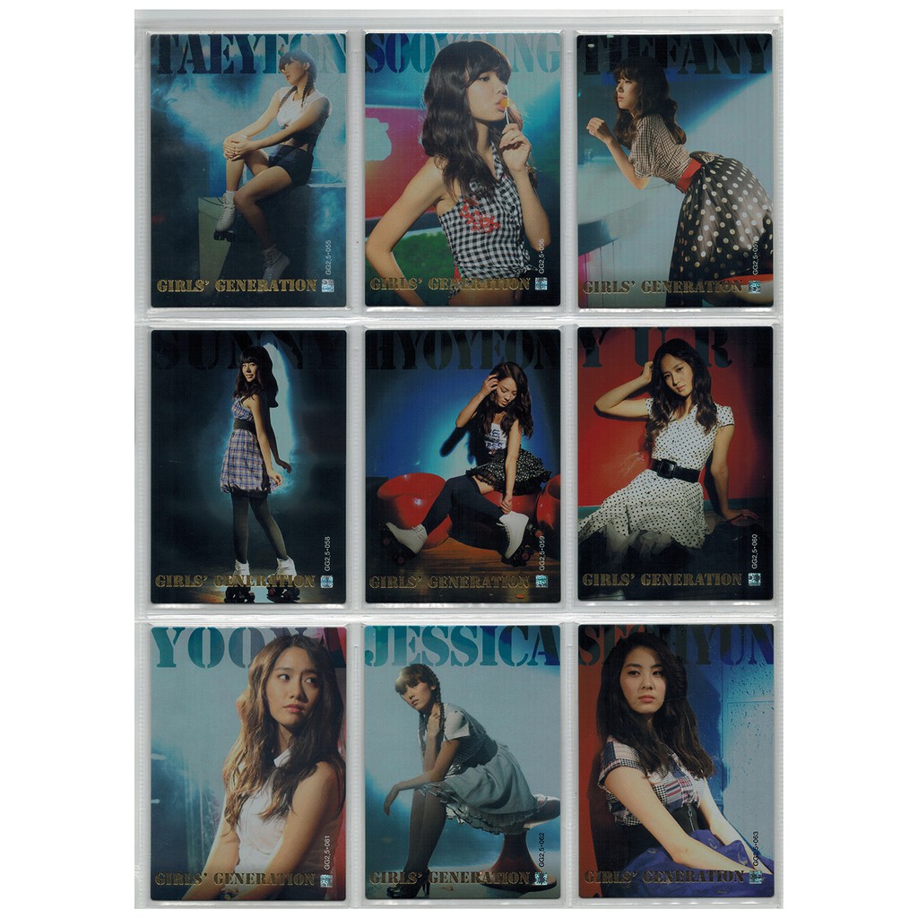 SNSD Girls' Generation Rare Card "GG2.5 055-063 SPAO" (Holo Foil ...