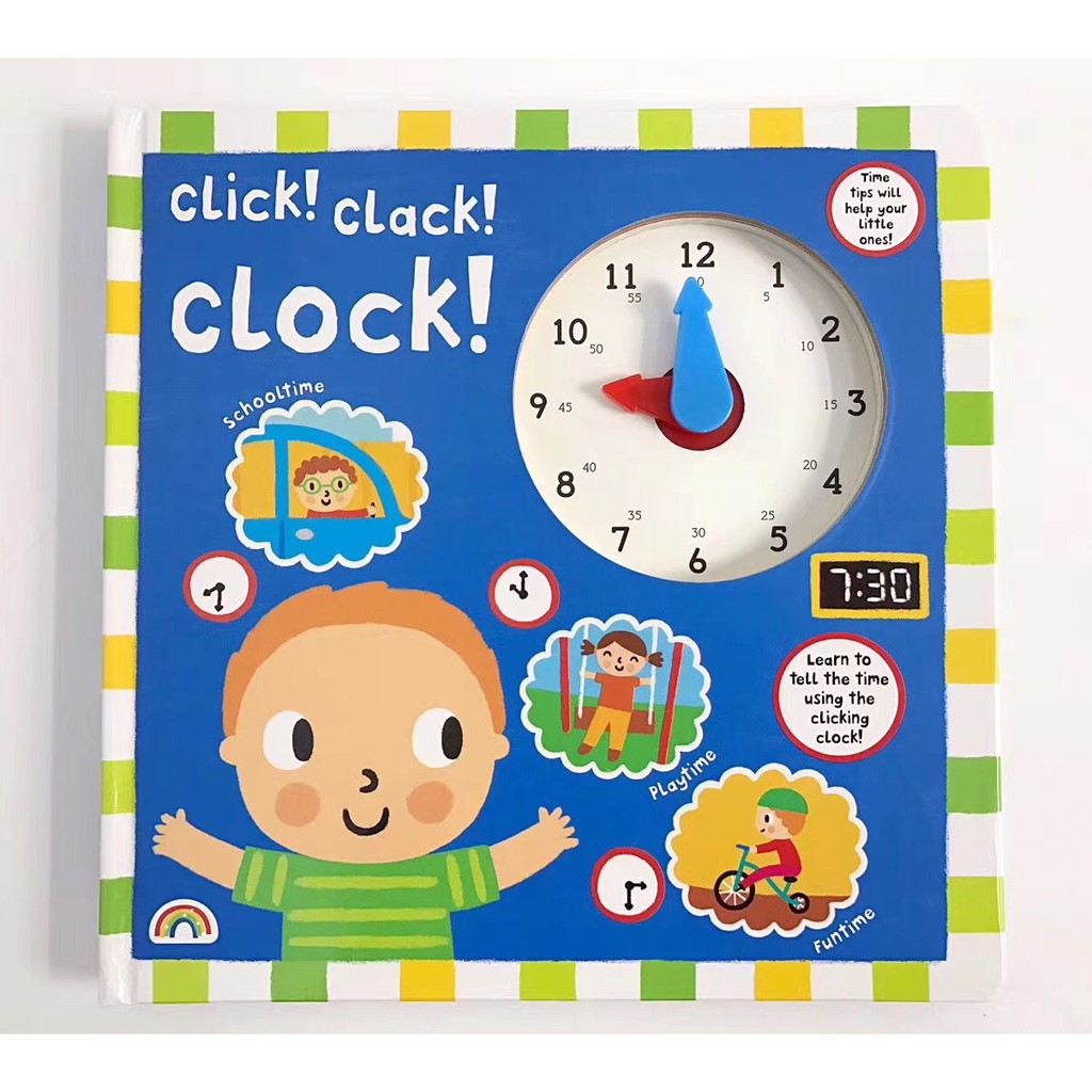 (ใช้โค้ดรับcoinคืน10%ได้) พร้อมส่ง Big Book เล่มใหญ่จุใจ Click! Clack! Clock มาเรียนเรื่องเวลา ...