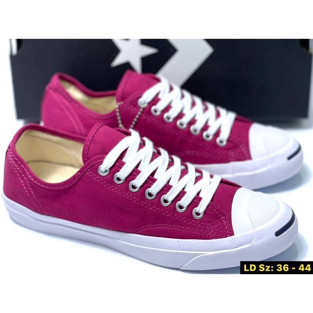 Converse jack indo รองเท้าผ้าใบผูกเชือกพร้อมกล่อง | Shopee Thailand