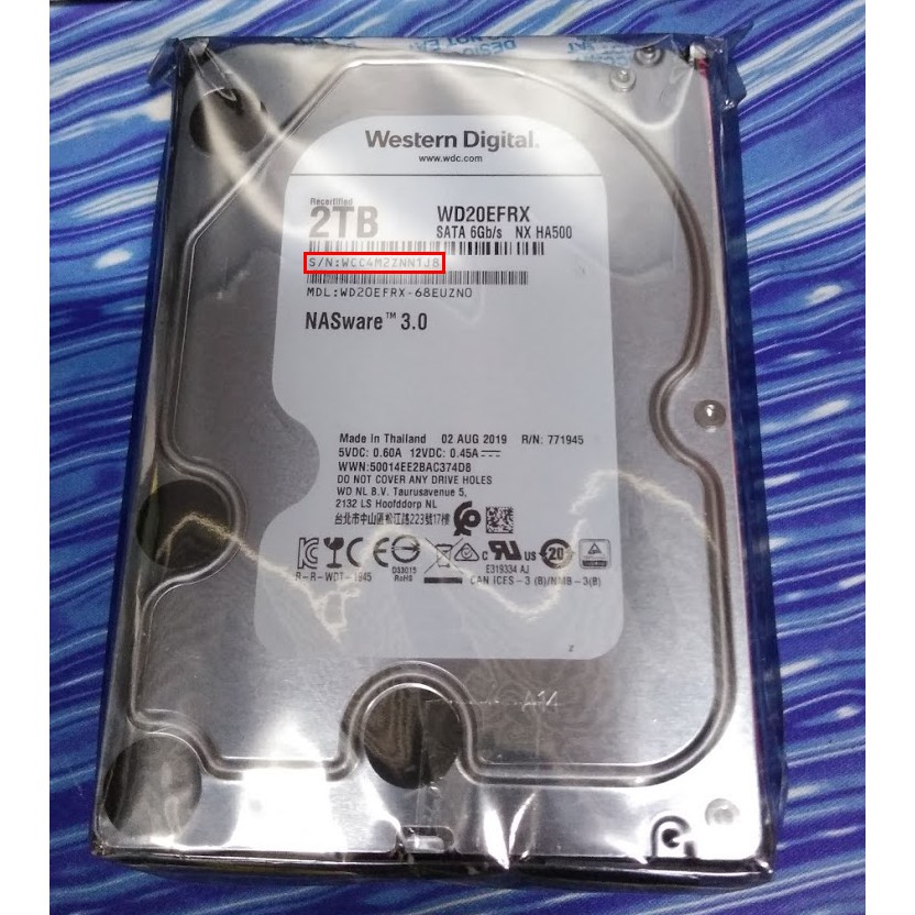 NAS HDD WD RED 2 TB (WD20EFRX) ของใหม่ ตัวเคลม | Shopee Thailand