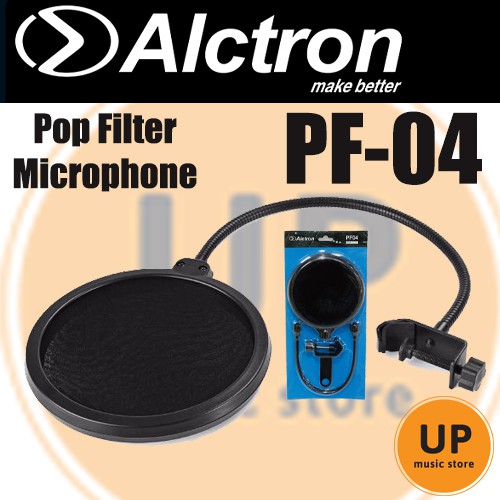 Alctron PF04 Popfilter (อุปกรณ์กันลมแบบไนลอน 2 ชั้น สำหรับการบันทึกเสียง) | Shopee Thailand