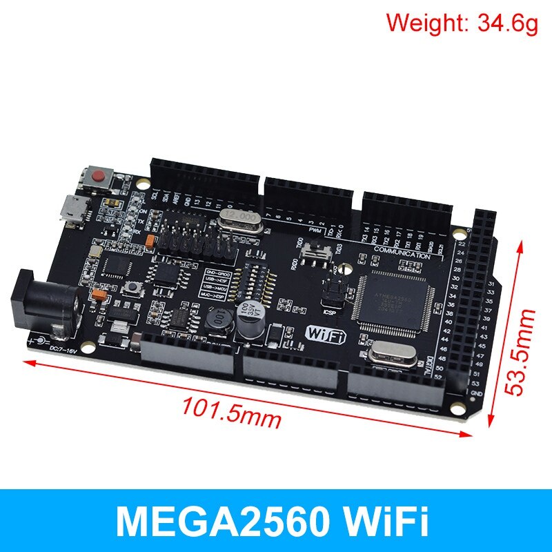 ชิป Mega2560 ATMEGA16U2 Pro Mini Mega 2560 Mega+WiFi R3 ATmega2560 ...