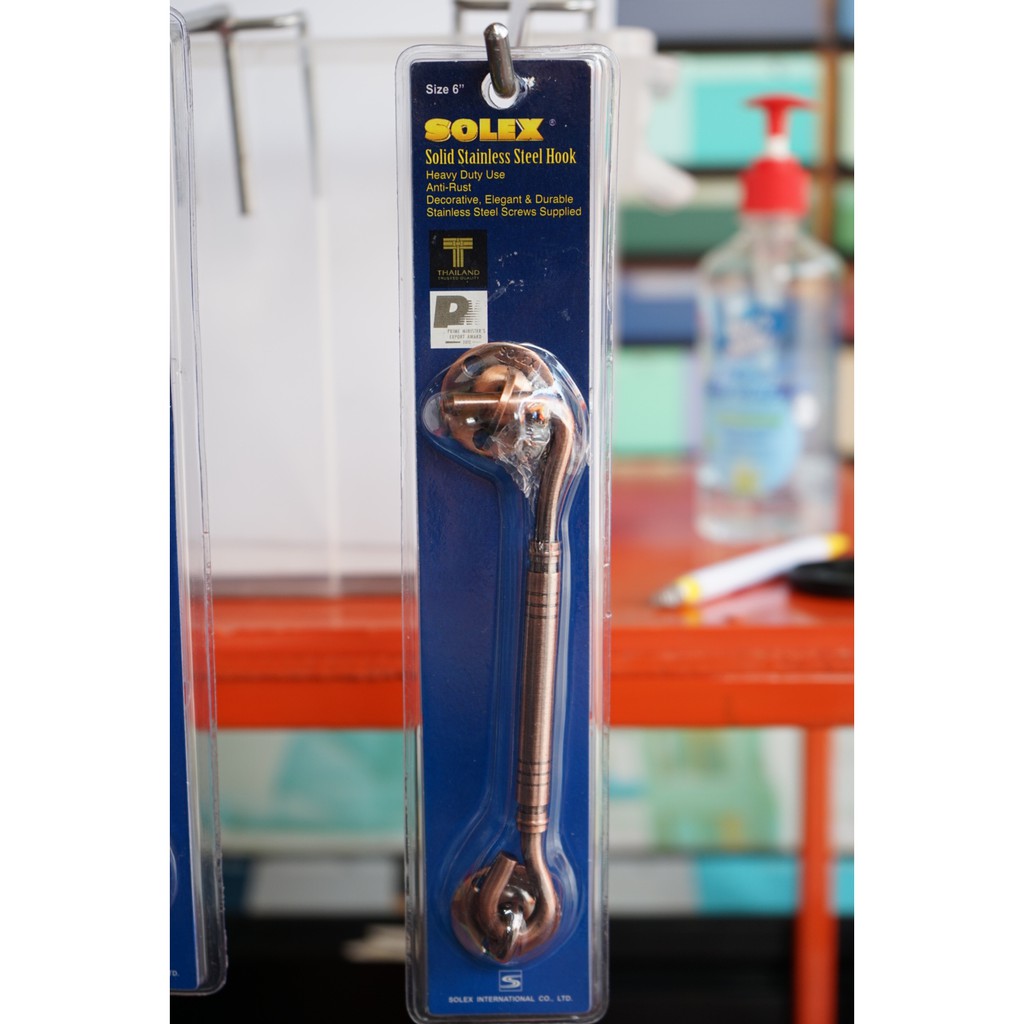 ขอสับ ขอสับประตู ขอสับหน้าต่างแสตนเลส โซเล็กซ์ Solex 6 นิ้ว | Shopee ...