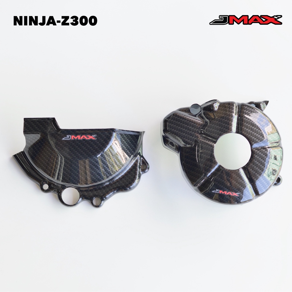ครอบเครื่อง ตรงรุ่น KAWASAKI Ninja /Z300 V.1 ลายฟิล์มคาร์บอน 6D ...