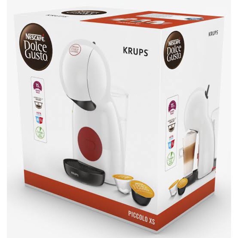 KRUPS เครื่องชงกาแฟแคปซูล Dolce gusto รุ่น Piccolo XS ตัวเครื่องรับ ...