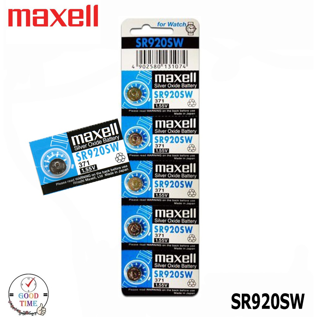 ถ่านกระดุม ถ่านนาฬิกา Maxell 920 SR920SW Made in Japan 1.55V ของแท้ 100 ...