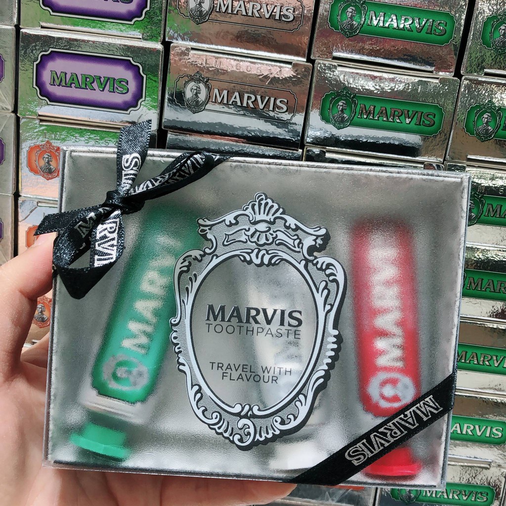 MARVIS Toothpaste Travel with Flavor Set 3*25 ml. เซ็ทยาสีฟันชั้นเลิศ ...