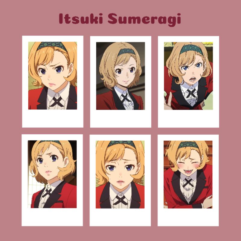 โพลารอยด์อะนิเมะ kakegurui Yumeko Jabami Mary Saotome Kirari Ririka momobami runa ikishima ...