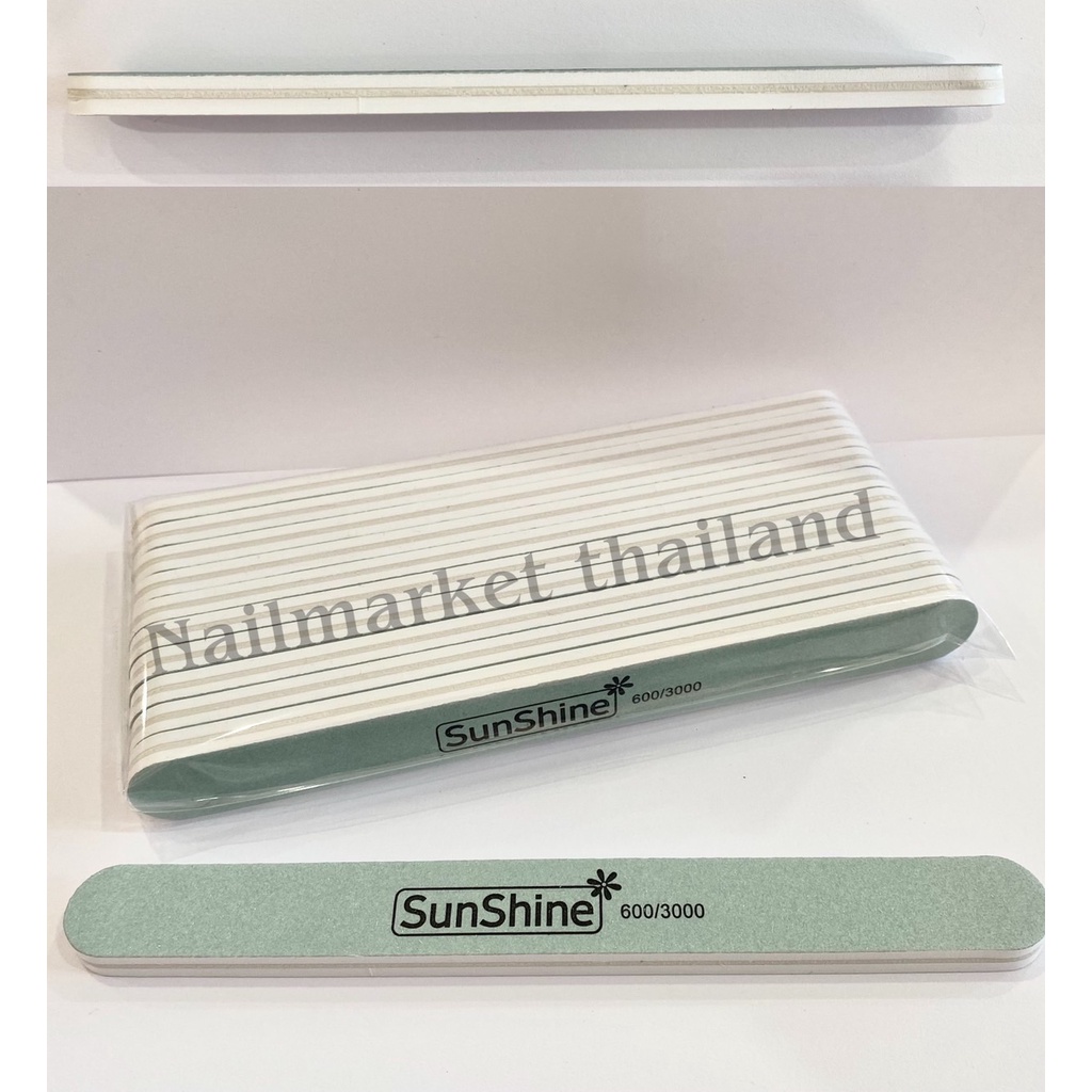 บัฟฟองน้ำ ขัดเงา Sunshine Shiner Buffer แพ็ค 10ชิ้น มี 2ด้าน ขาวและ ...