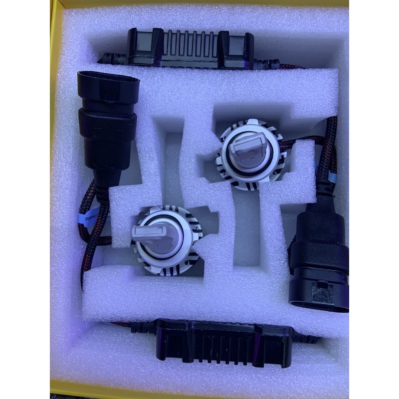 1คู่ ไฟหน้ารถยนต์ Led F2 สว่าง 6000lm มีขั้ว หลอดไฟตัดหมอก H4 H7 H11 ...