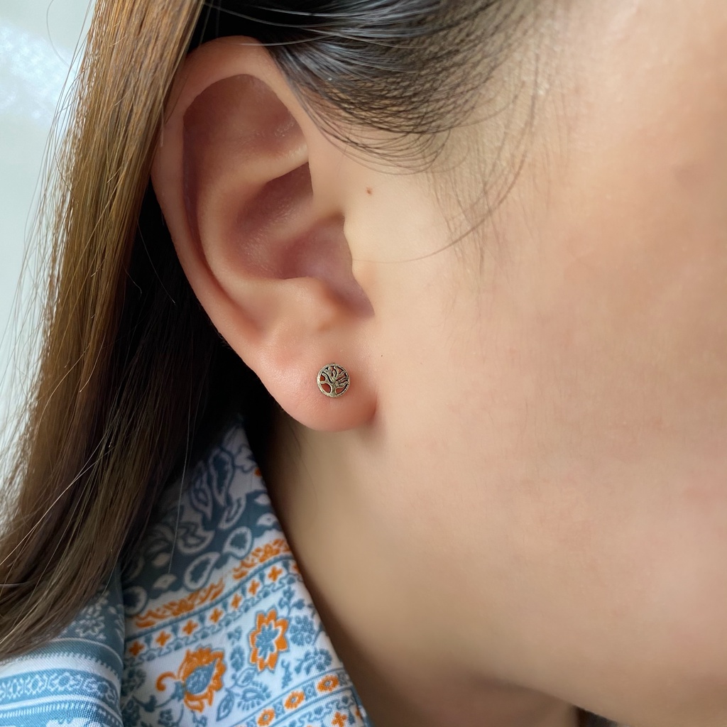 annita.silver - sterling silver earring / ต่างหูรมดำ รับประกันเงินแท้ ...