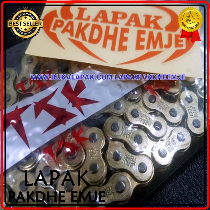 โซ่ 415 130 GOLD TSK ORIGINAL RANTE 415 H 130 L HEAVYDUTY 415H 130L GOLD TSK JAPAN TECH Thin ...