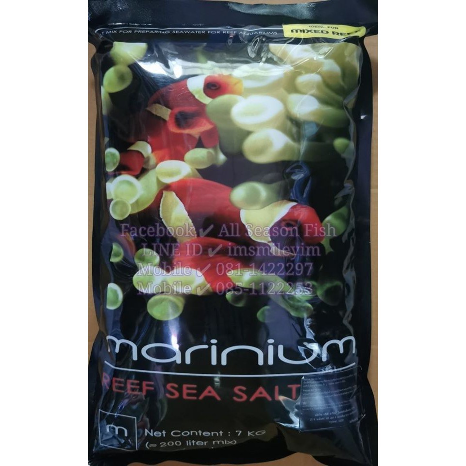 6.8 kg. MARINIUM > Reef Sea Salt (ถุงดำ) เป็นเกลือทะเลสูตรที่สามารถ ...