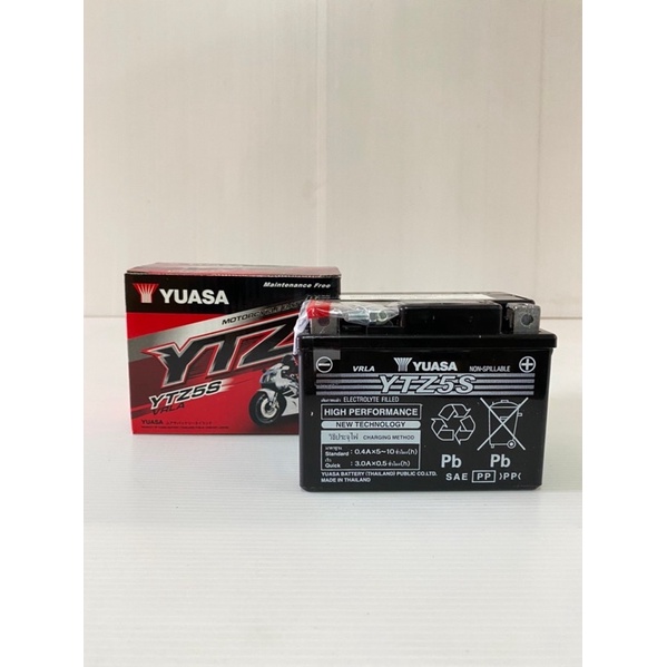 แบตเตอรี่แห้ง Yuasa YTZ5S | Shopee Thailand