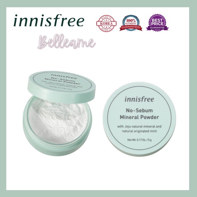 Authentic INNISFREE No Sebum Mineral Powder Setting Powder | Shopee ...