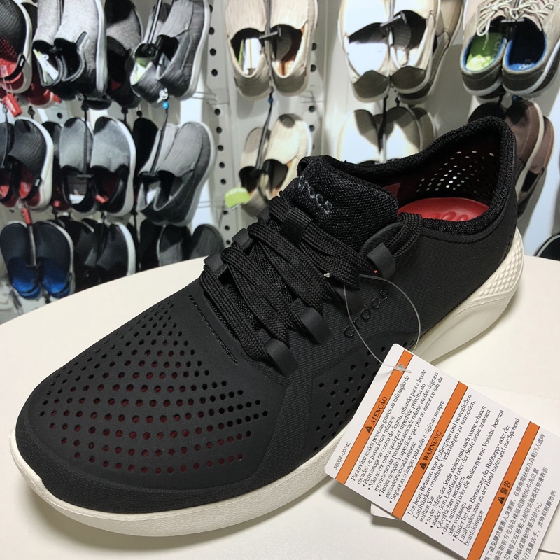 ☋Crocs LiteRide black (NEW ARRIVAL) | Shopee Thailand