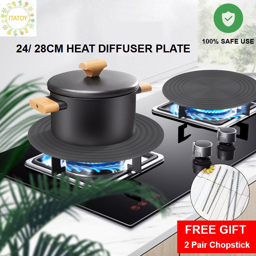 24/ 28cm Heat Conduction Plate Gas Stove Defrost Aluminum Induction Hob Converter Diffuser ...