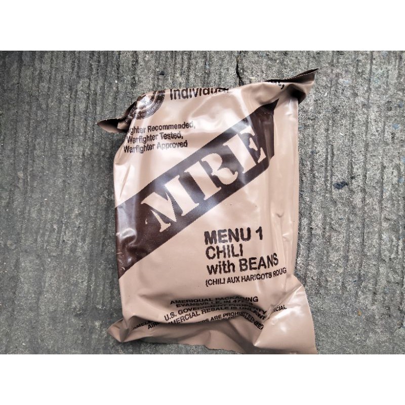 MRE U.S.MILITARY MENU A อาหารสนามจากกองทัพสหรัฐ เมนูลัง A | Shopee Thailand
