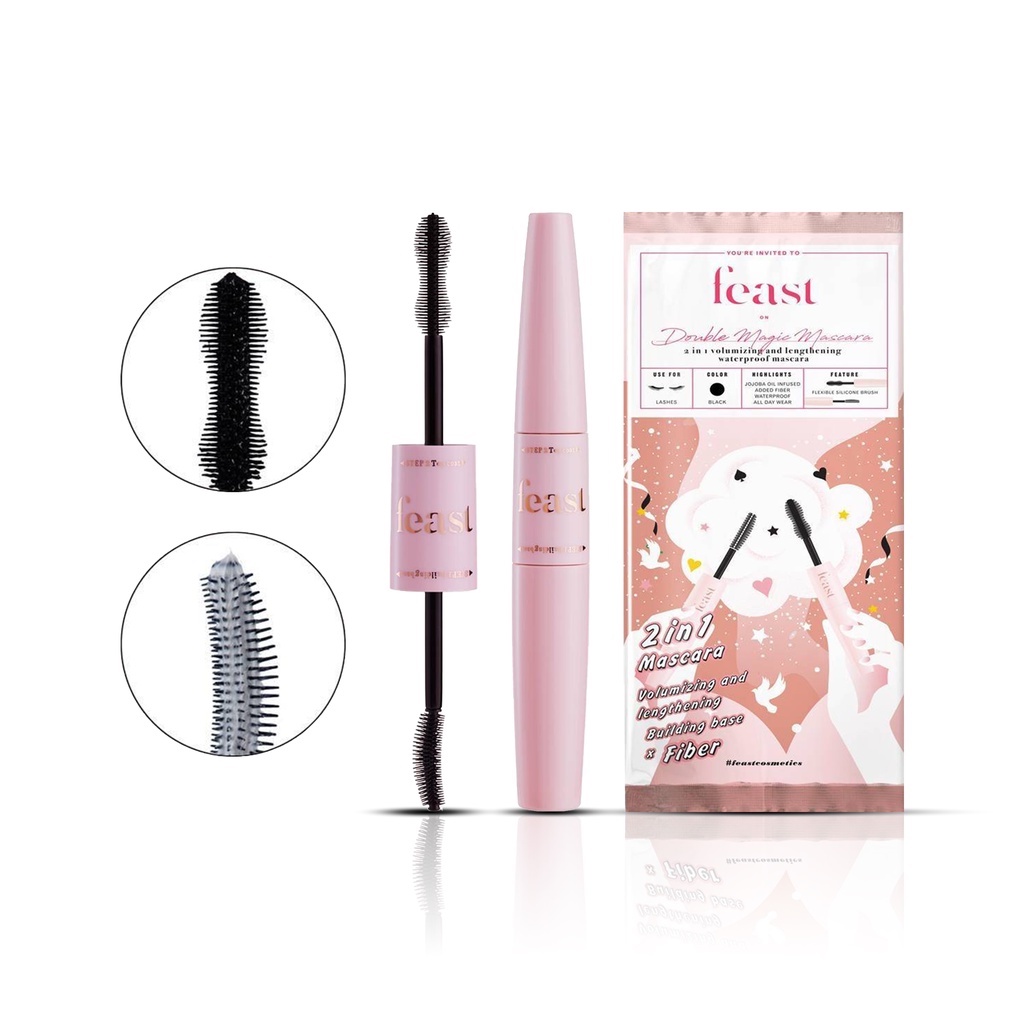 Feast Double Magic Mascara : ฟีสท์ ดับเบิ้ล เมจิค มาสคาร่า x 1 ชิ้น ...