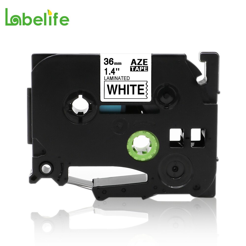 TZe-261 Black on White 36mm Compatible for Brother Label Printer Tape ...