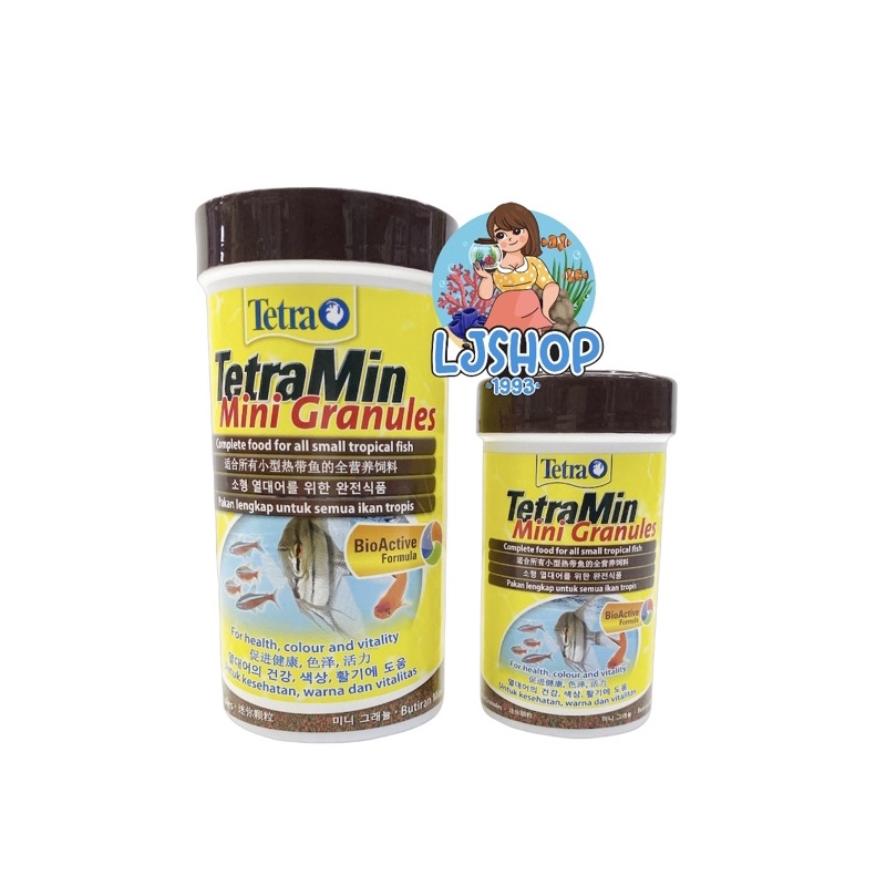 Tetra Min mini Granules อาหารปลาชนิดเม็ดเล็ก 45g/112g | Shopee Thailand