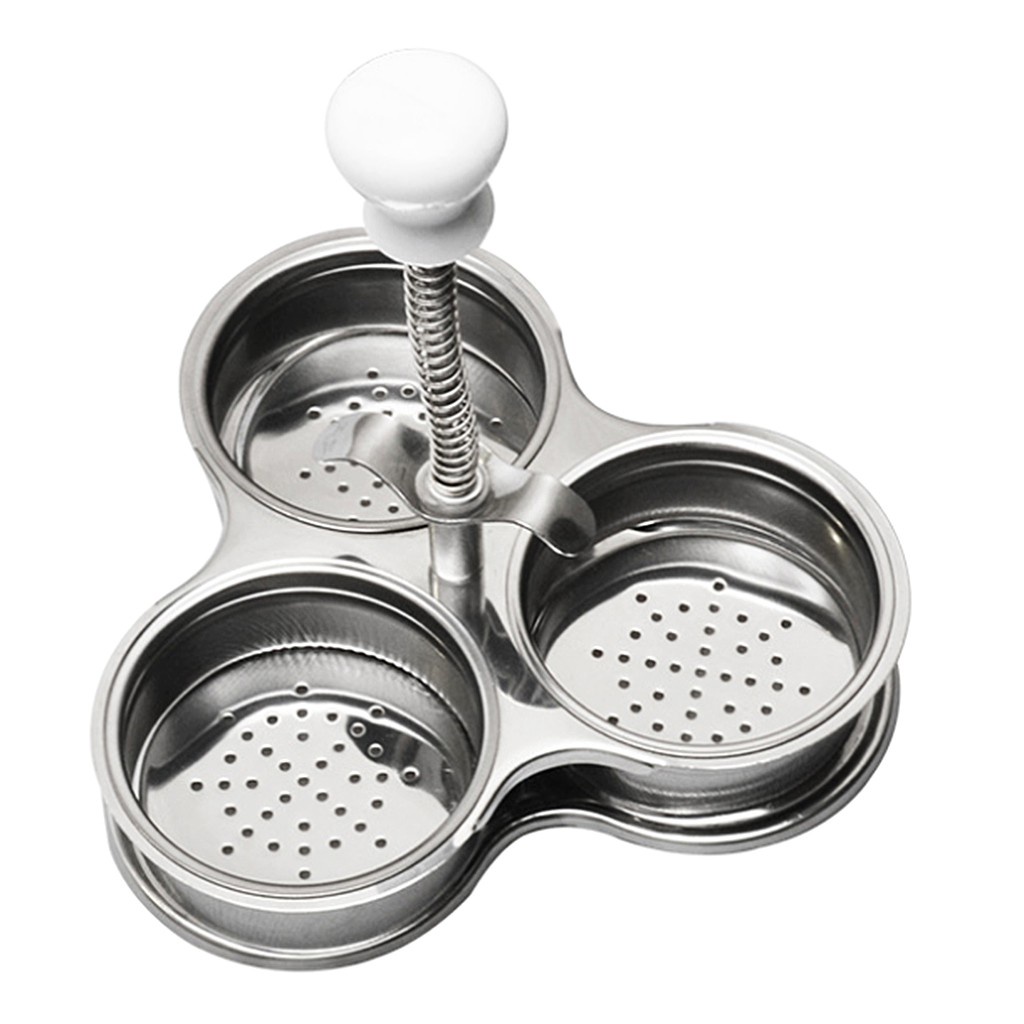Stainless Steel Egg Poacher Easy Egg Boiling Poaching Rack Egg Boiler ...