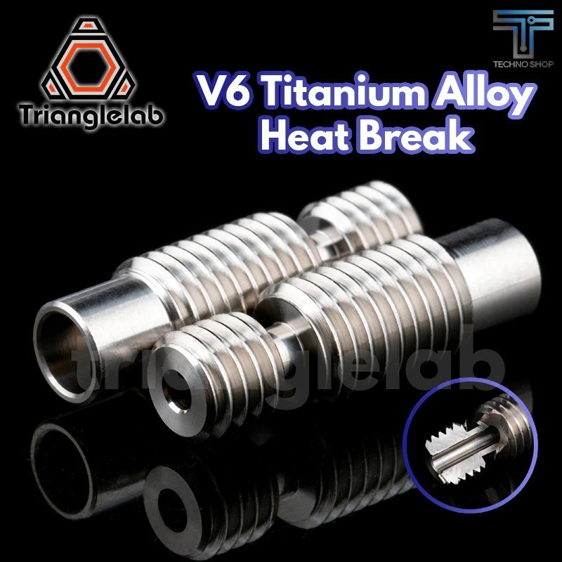 TRIANGLELAB V6 VOLCANO Titanium alloy heat break for E3D V6 HOTEND ...