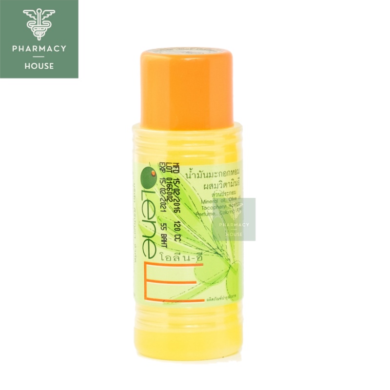 Olene E โอลีน อี น้ำมันมะกอกหอม ผสมวิตามินอี 120 ml. | Shopee Thailand