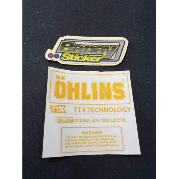สติ๊กเกอร์ OHLINS TTX STICKER SHOCK | Shopee Thailand