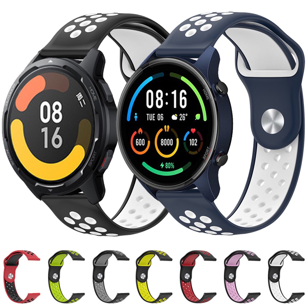 สายนาฬิกาข้อมือซิลิโคน 22 มม. สําหรับ Xiaomi MI Watch Global Version S1 ...