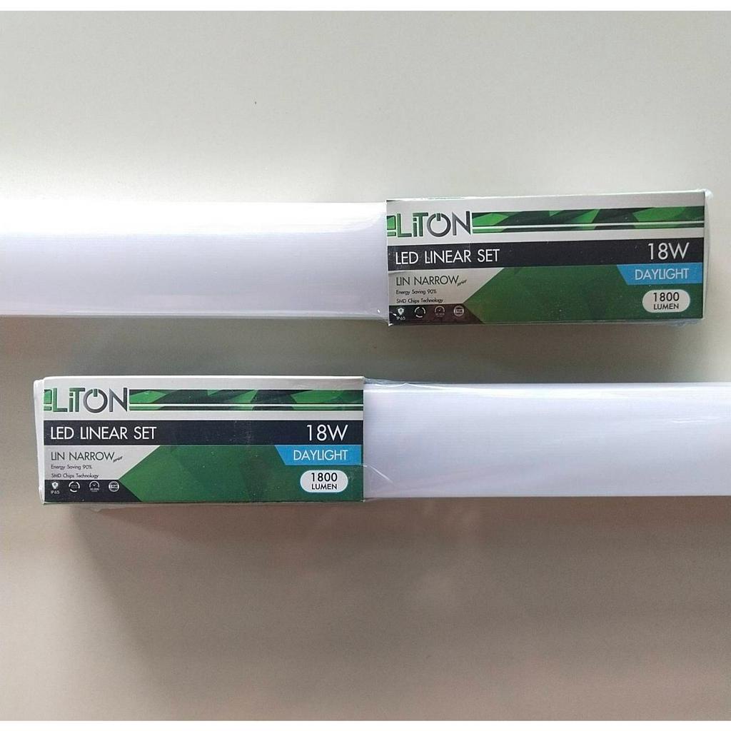 ชุดรางหลอดไฟกันน้ำกันฝน แสงขาว LED 18w ยี่ห้อ LiTon | Shopee Thailand