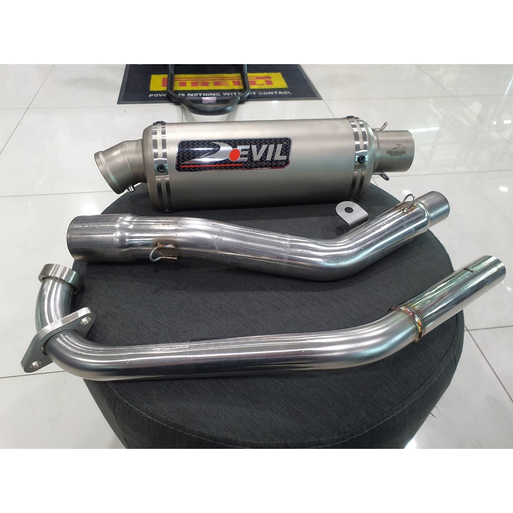 ท่อ Devil Evolution Full System D3 Super Red For YAMAHA R15 ตัวเก่า, M ...